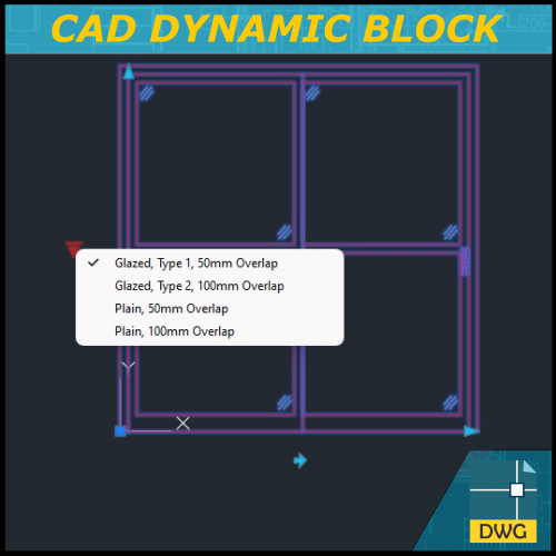 Sliding Window (Plan View) – Dynamic Block | The Solo Architect