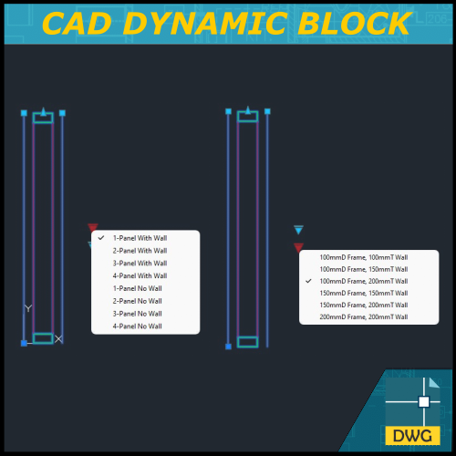 Door (Section View): Typical – Dynamic Block | The Solo Architect